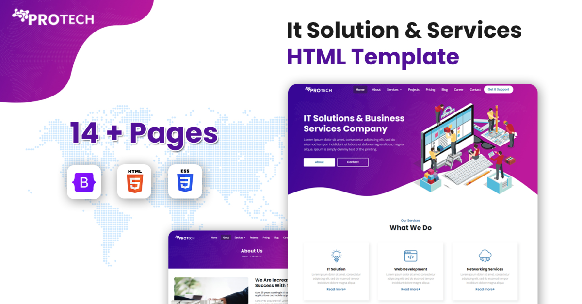 Oxentech - Web Design and Development Agency HTML5 Website Template