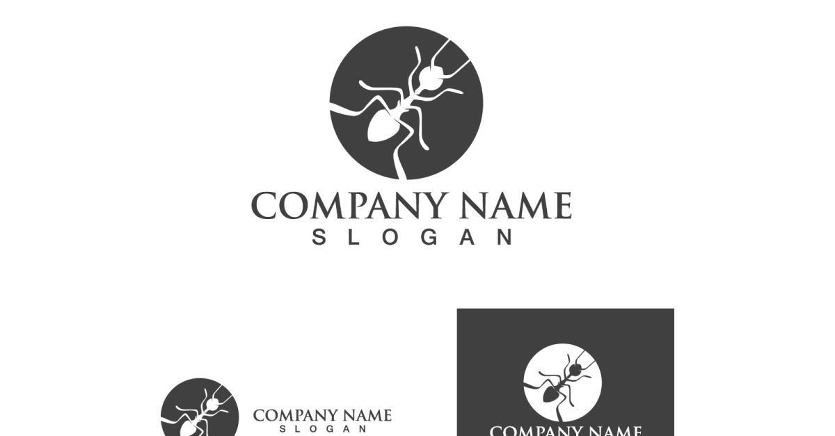 Ant Head Logo And Symbol Vector Eps V8 - TemplateMonster