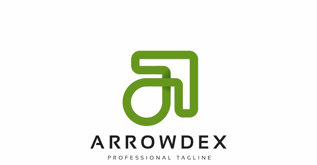 Arrow Line Digital Logo Template #231070 - TemplateMonster