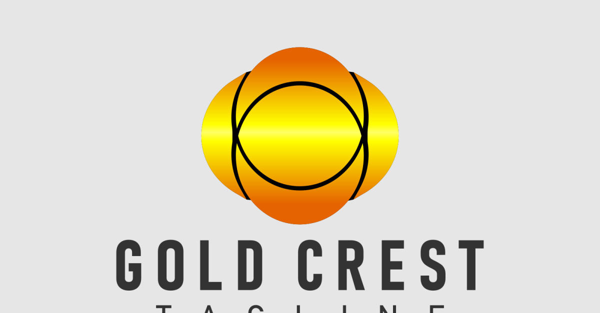 Gold Crest Abstract Logo Design #231154 - TemplateMonster