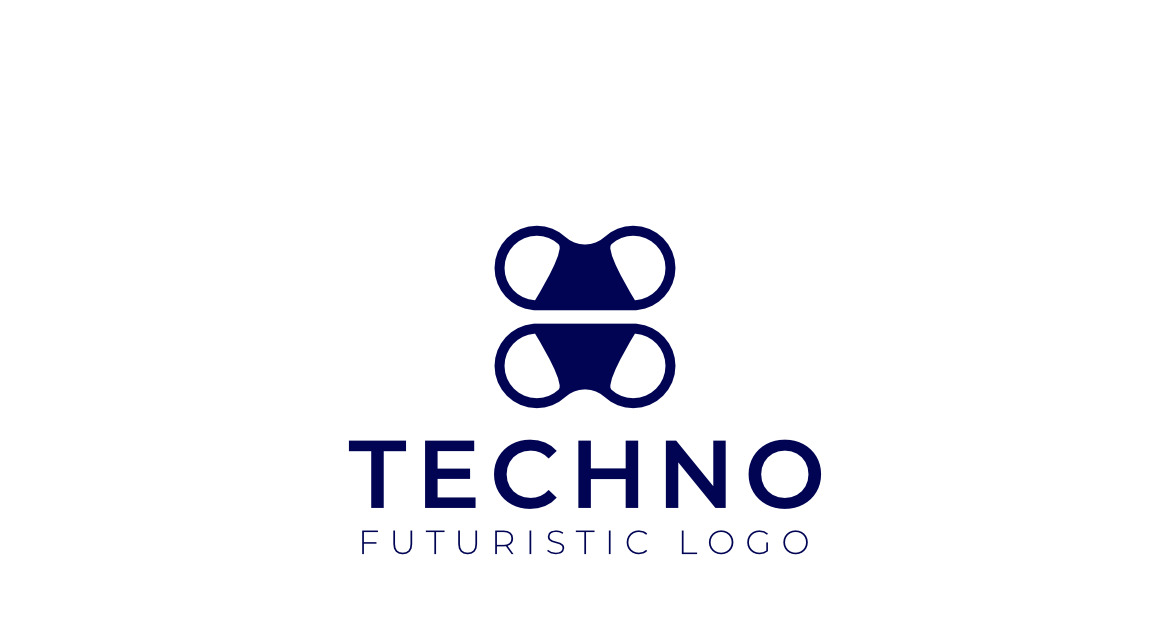 Logo de lettre ronde X plat Tech #231188 - TemplateMonster