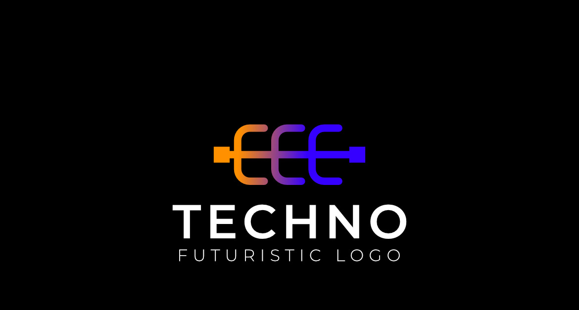 Pixel Bold Abstract Gradient Logo #231208 - TemplateMonster