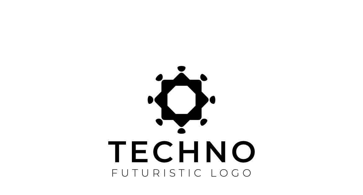 Abstract Mark Simple Black Logo #231540 - TemplateMonster