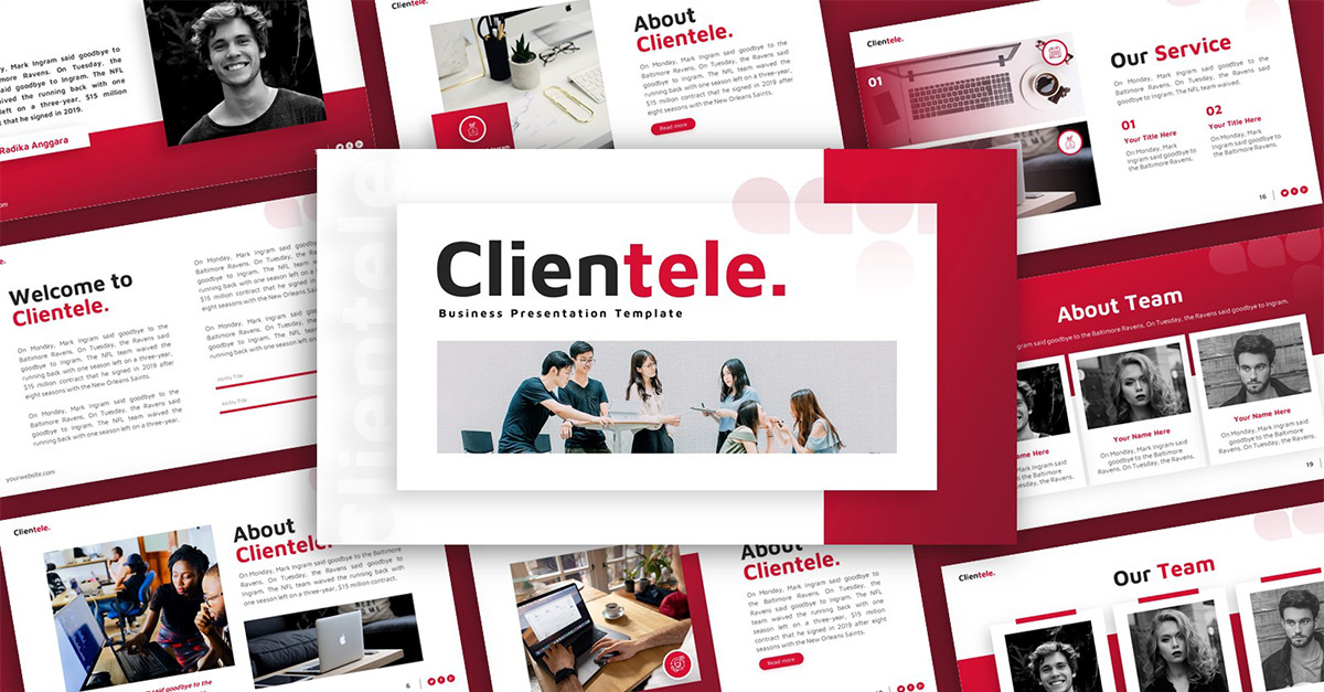 Modèle de présentation PowerPoint à usages multiples de la clientèle d ...