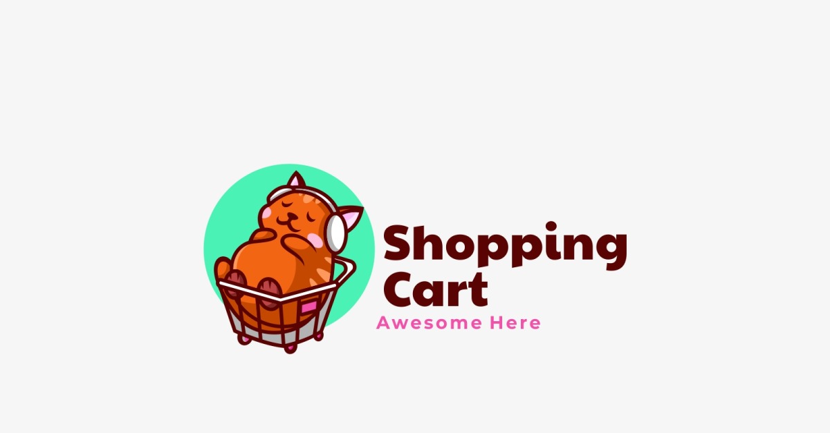 Shopping Cartoon Logo Style #231671 - TemplateMonster