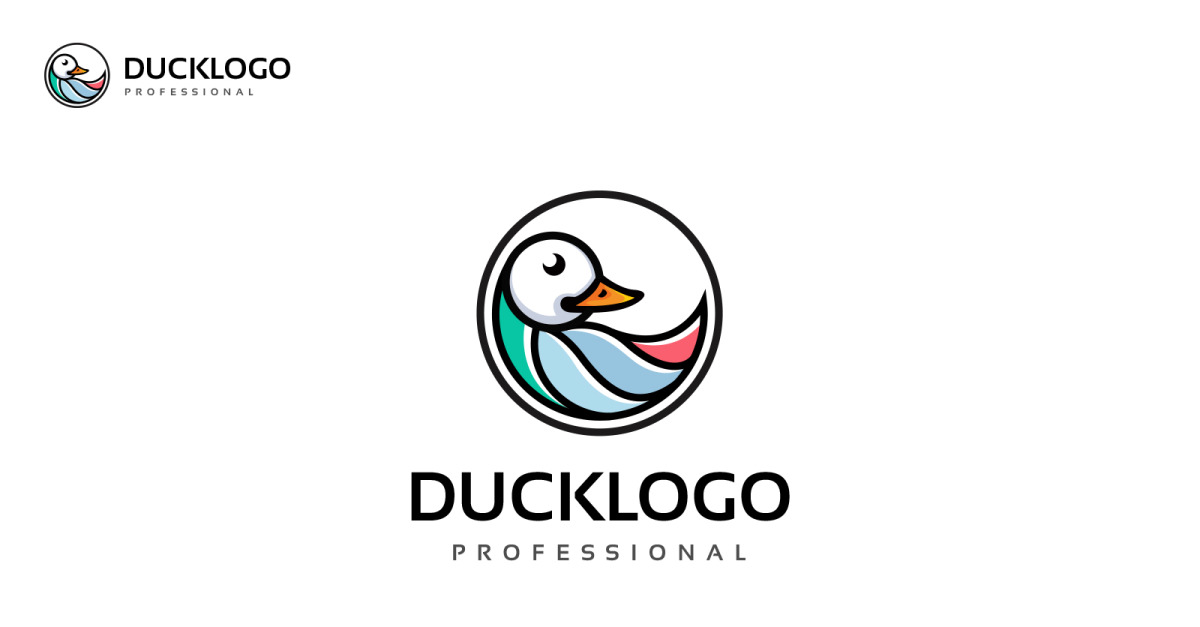 Logo de canard - Illustration vectorielle de conception de logo de ...