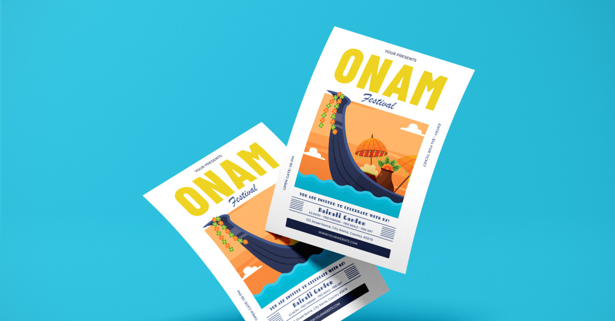 Creative Onam Flyer Template 2 #231941 - TemplateMonster
