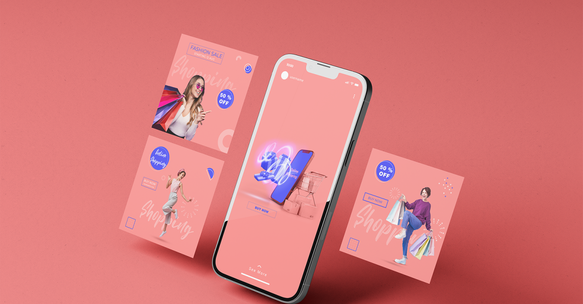Shopping Post Social Media Template #232161 - TemplateMonster