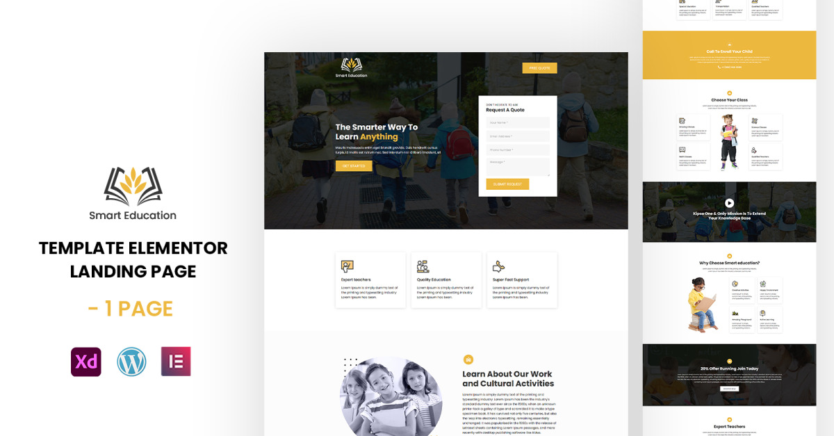 Smart Education - Ready to Use Elementor Template