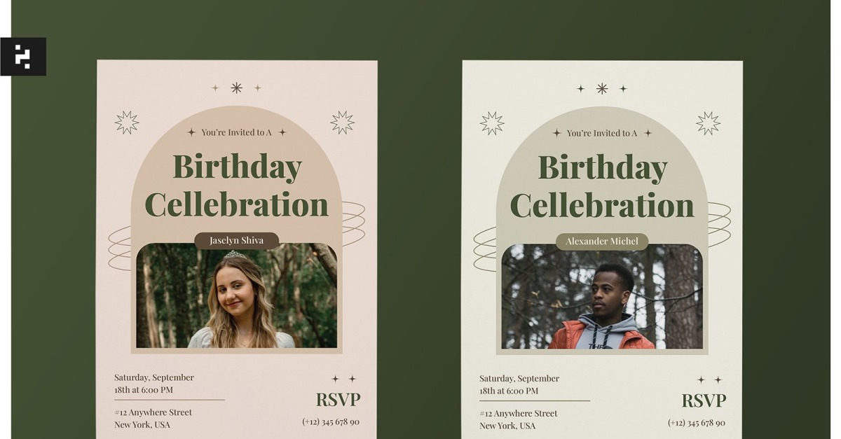 Creative Birthday Invitation Template - TemplateMonster
