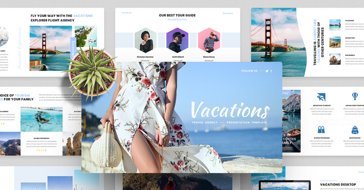 Vacations - Travel Agency Google Slides Template