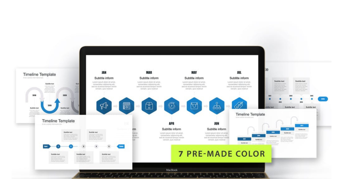 Professional Timeline PowerPoint Template - TemplateMonster