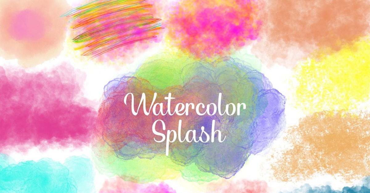 Aquarelle Splash Collection gratuite - TemplateMonster