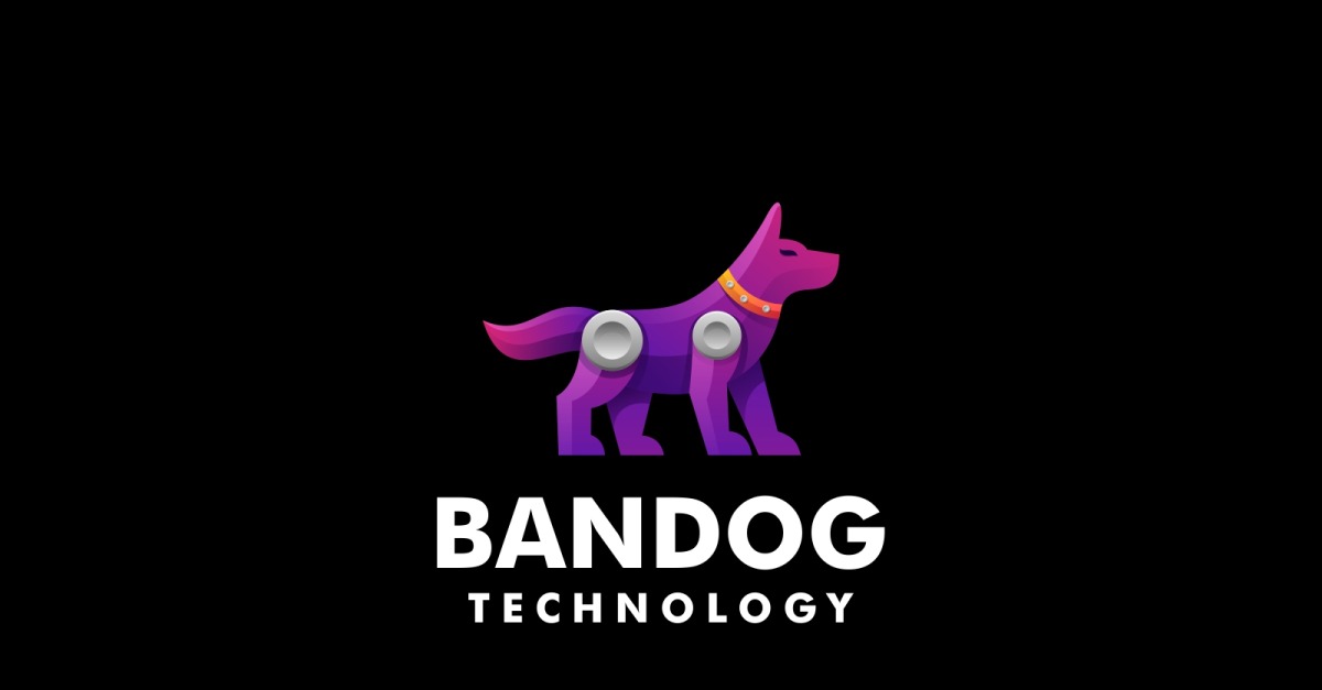 Bandog Gradient Logo Design #233032 - TemplateMonster