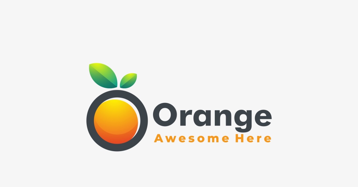 Orange Gradient Logo Style #233049 - TemplateMonster