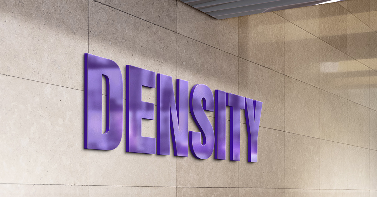 3d Purple Logo Mockup with Company Wall - TemplateMonster