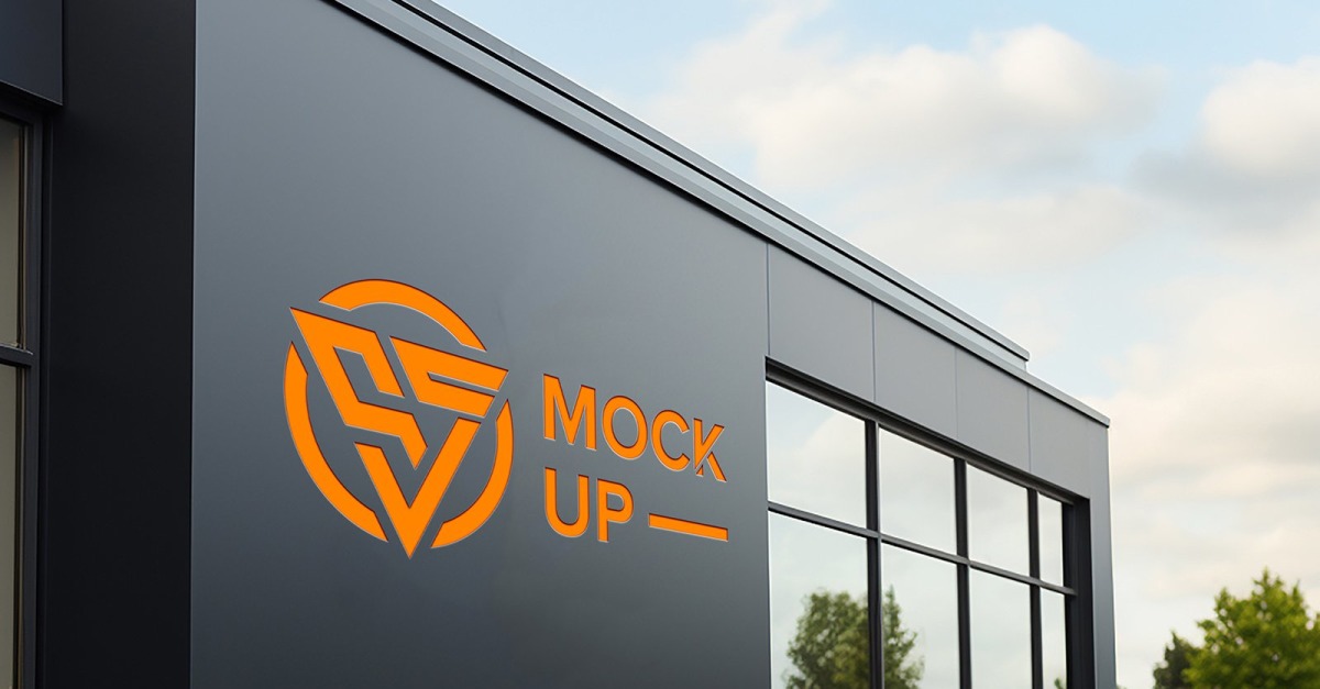 Wall Logo Mockup Design Psd #233332 - TemplateMonster