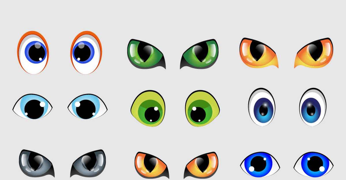 Different Type Of Cat Eyes Vector #233495 - TemplateMonster