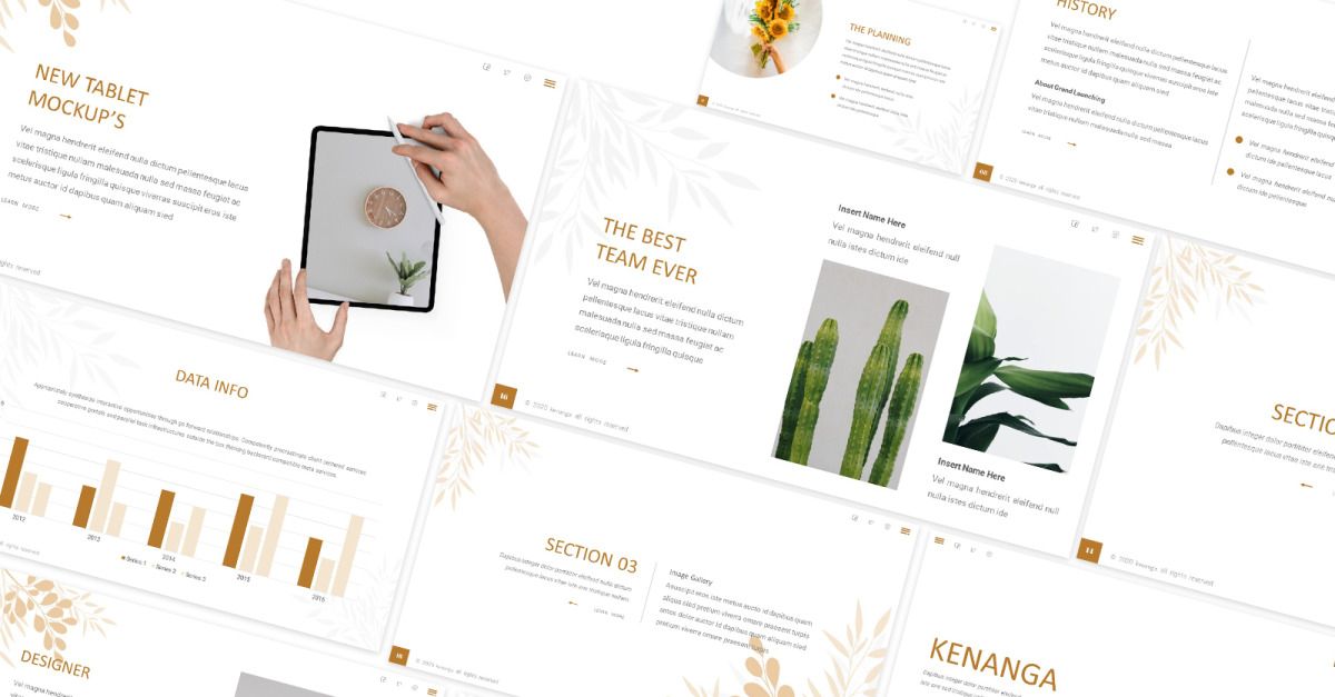 Kenanga Basit Powerpoint Şablonu #233464 - TemplateMonster