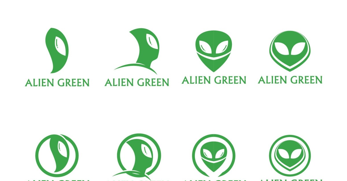Alien Head Logotyp Och Symbol Ikon Vektor - TemplateMonster