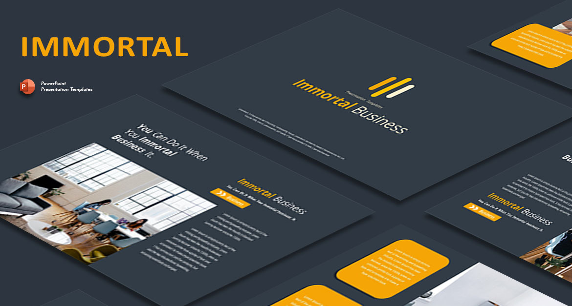 Immortal Business - PowerPoint Template - TemplateMonster