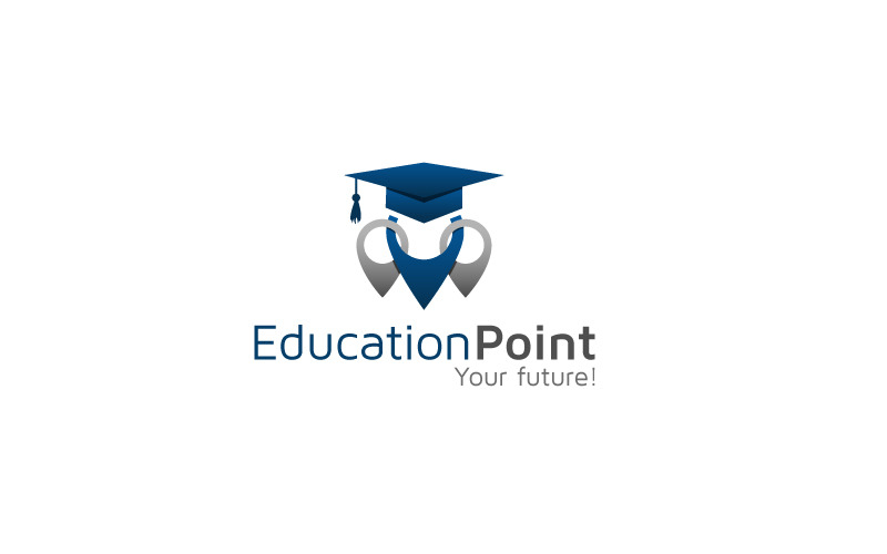 Education Point Logo Design Template - TemplateMonster