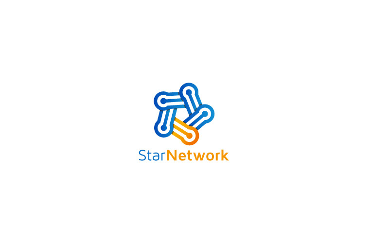 Modelo de Design de Logo de Estrela Digital - TemplateMonster