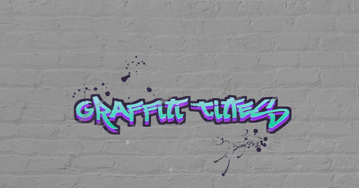 Sjabloon voor graffitititels Motion Graphics