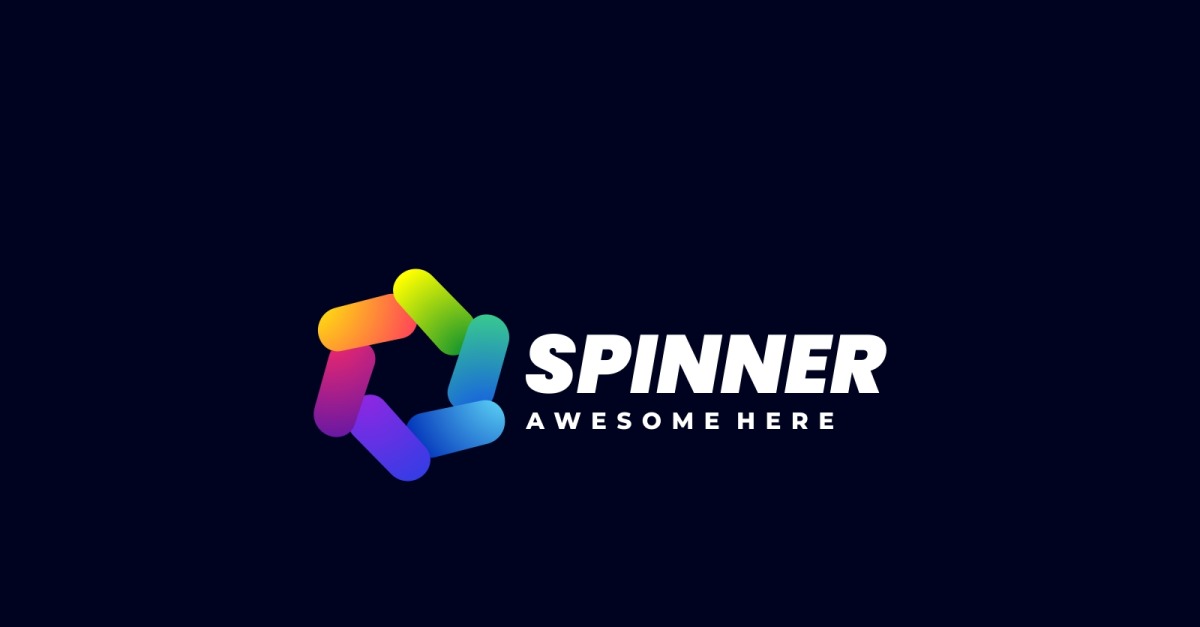Spinner Hexagon Colorful Logo #234679 - TemplateMonster
