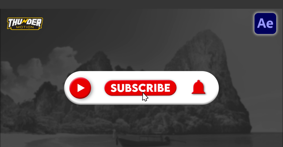 Most Beautiful Subscribe Button - After Effects Template