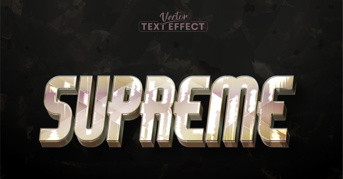 Supreme - Editable Text Effect, Cartoon Text Style, Graphics Illustration