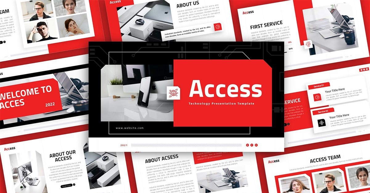 Access Technology Multipurpose PowerPoint Presentation Template