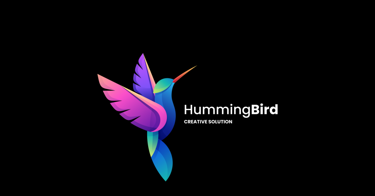Hummingbird Colorful Logo Style #235166 - TemplateMonster