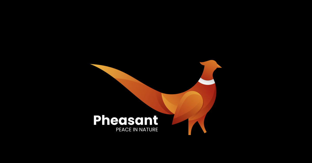 Pheasant Gradient Logo Style #235130 - TemplateMonster