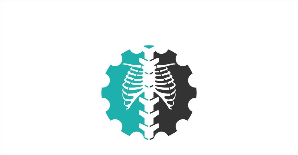 Gear and backbone vector template #235431 - TemplateMonster