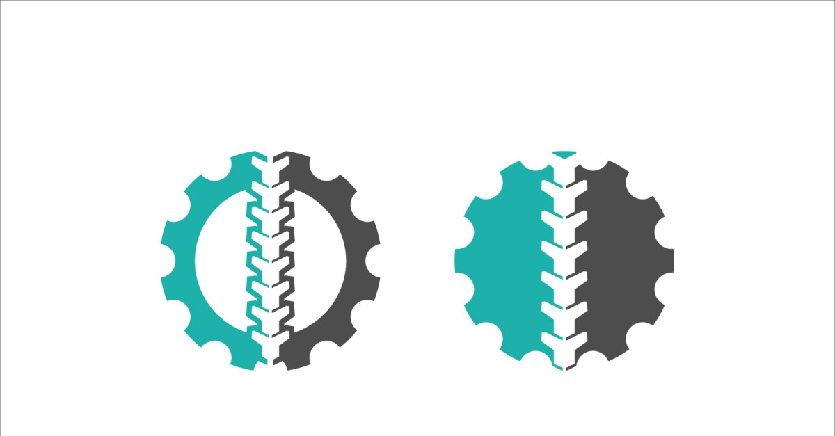 Gear backbone vector template #235432 - TemplateMonster
