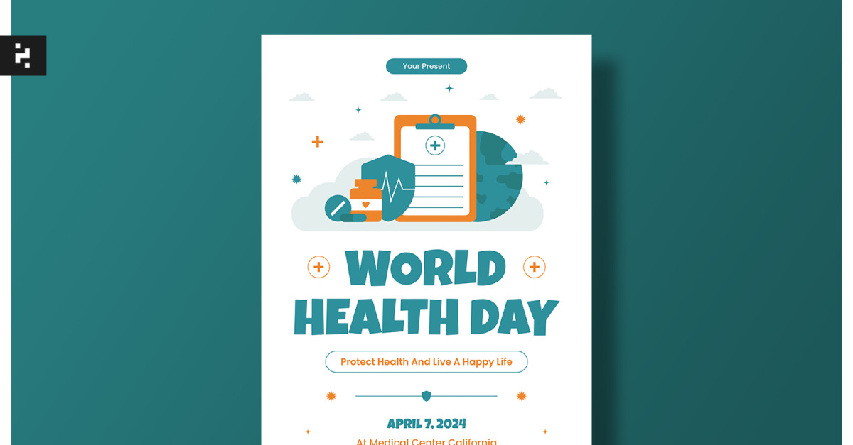 World Health Day Flyer Template #235467 - TemplateMonster