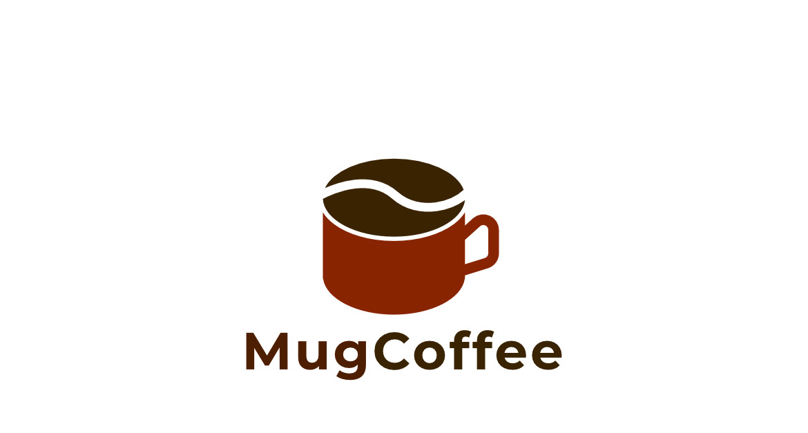Mug Coffee Clever Smart Cafe Restaurant Logo
