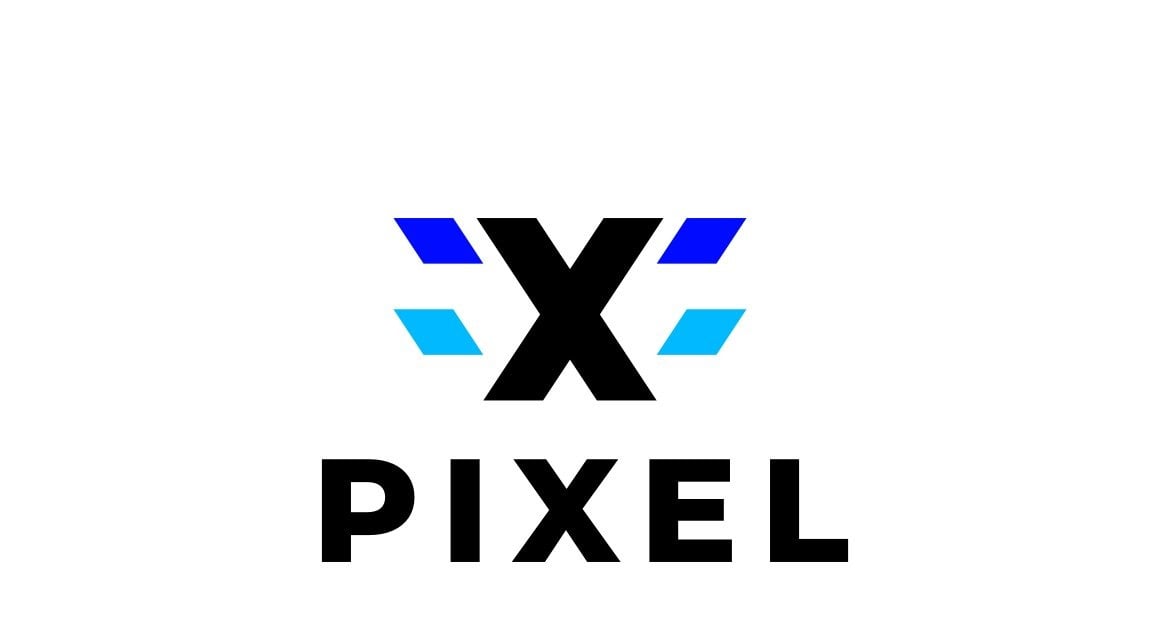 Pixel Letter X Blue Dynamic Logo #235510 - TemplateMonster