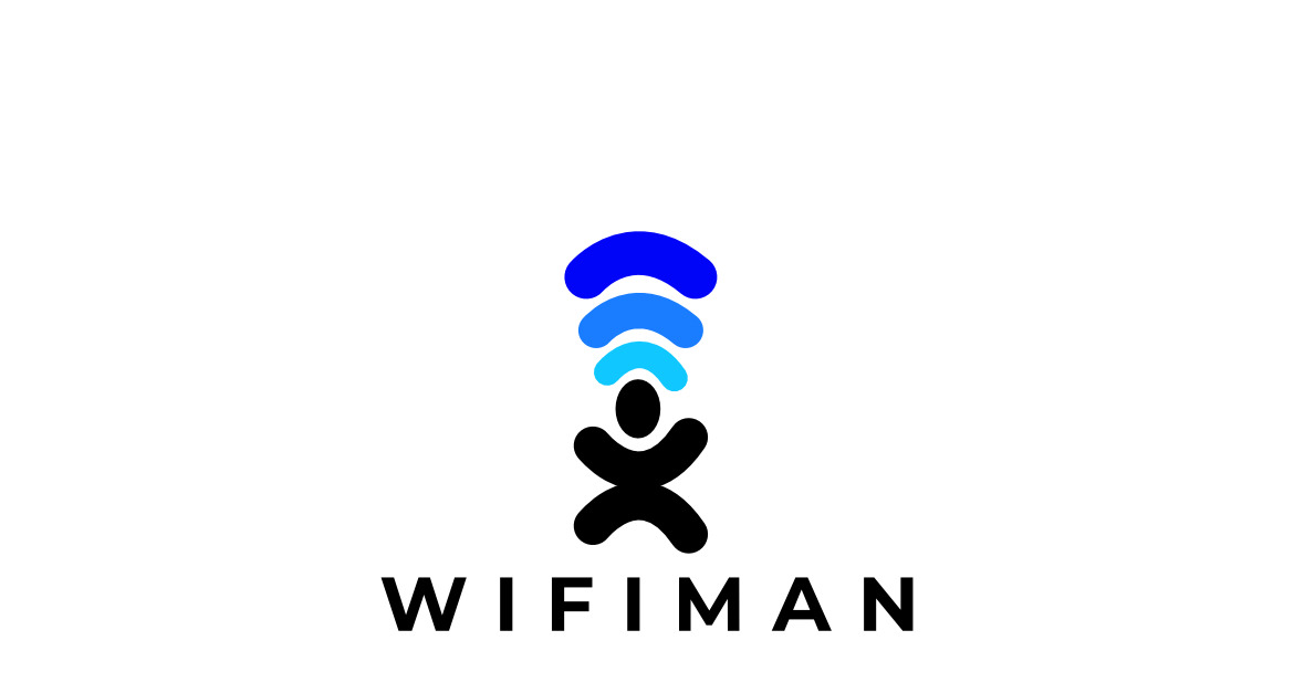 Wifi Man Dual Meaning Logo #235577 - TemplateMonster