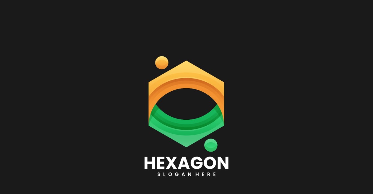 Hexagon Gradient Color Logo Style #235743 - TemplateMonster
