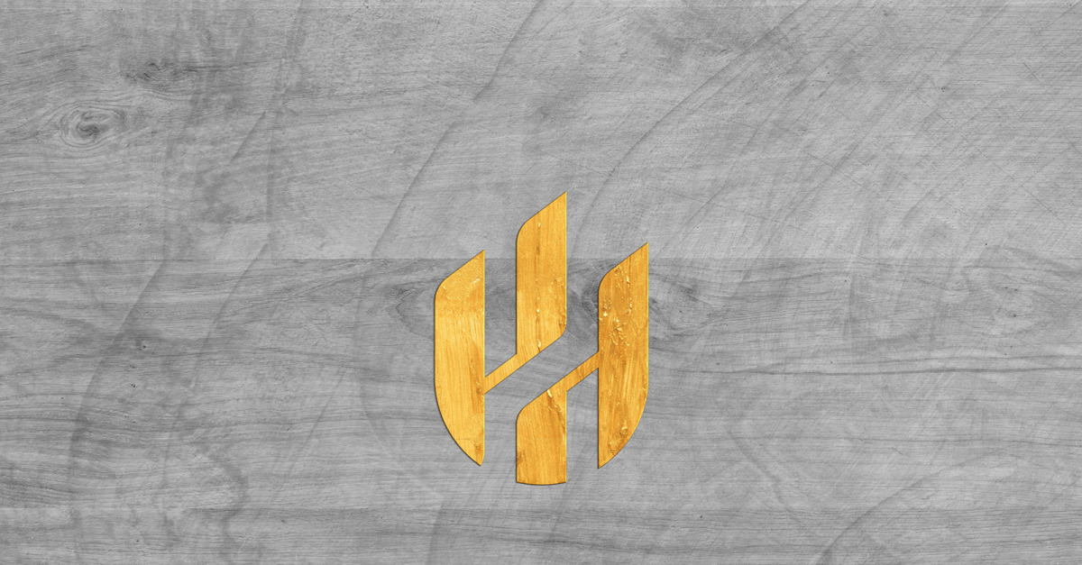 Wooden Logo Mockup On Grey Wood Wall - TemplateMonster