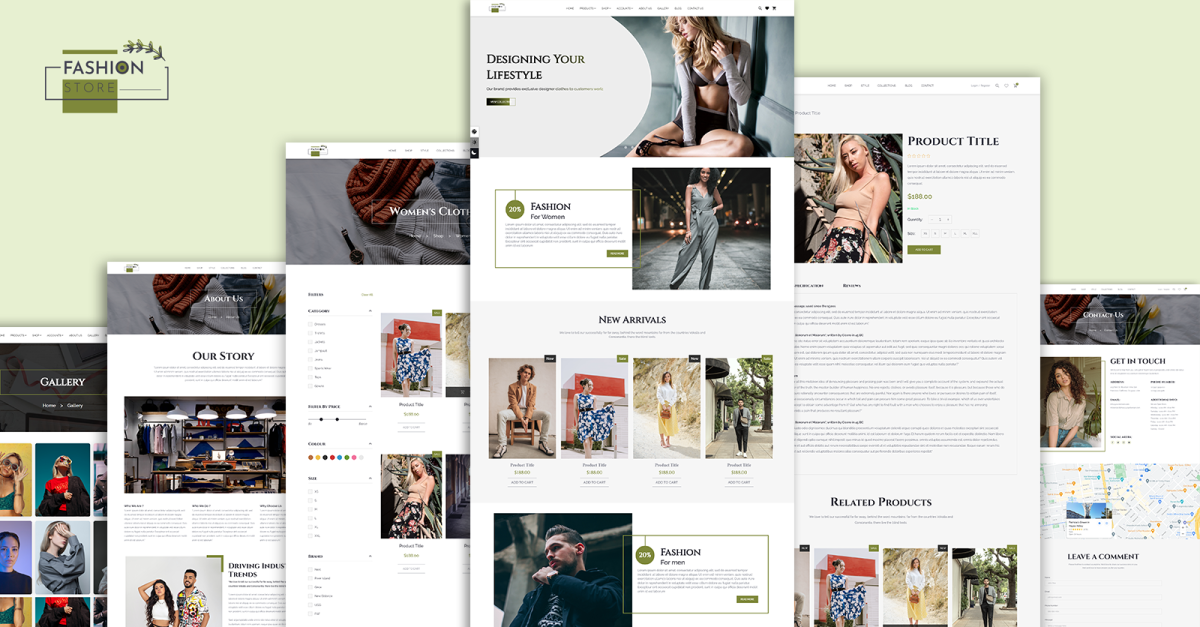 Fashion Store HTML template #235809 - TemplateMonster