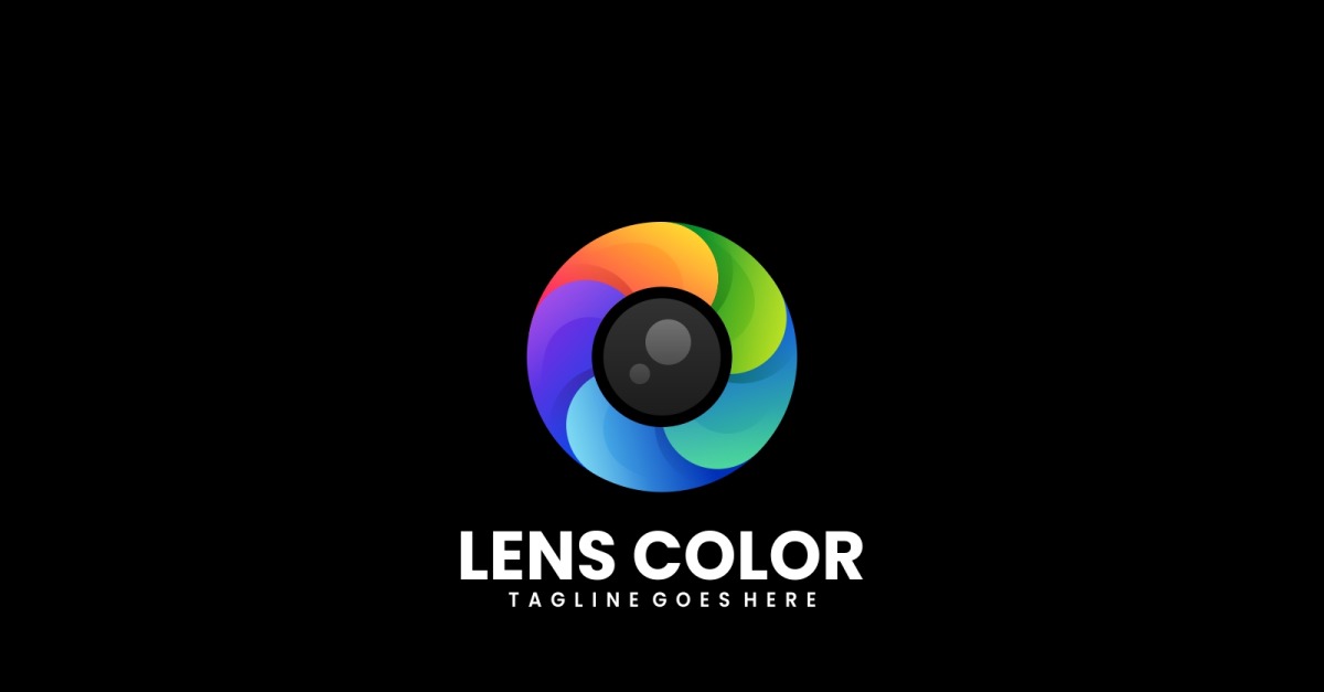 Lens Color Gradient Logo Style #235882 - TemplateMonster