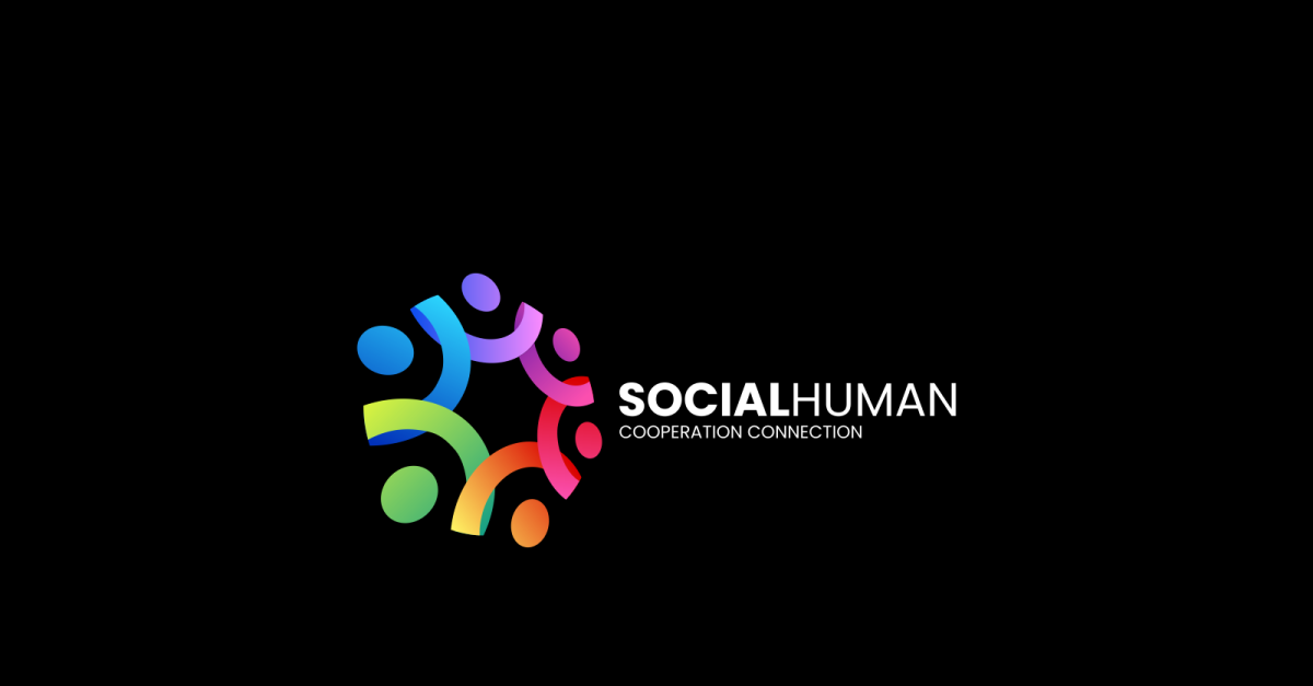 Social Gradient Colorful Logo #235887 - TemplateMonster