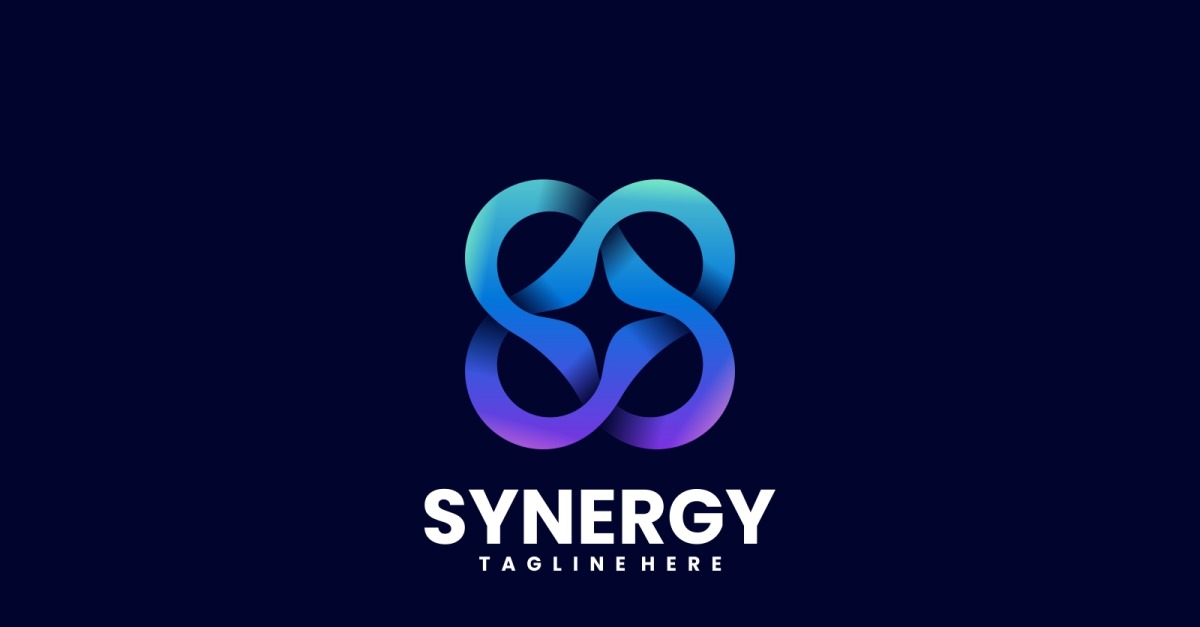 Synergy Color Gradient Logo #235868 - TemplateMonster