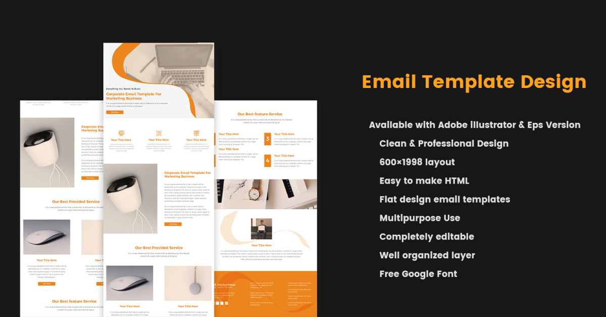 Email Templates For Business, Corporate, Agency, Blog, Magazine, E-commerce