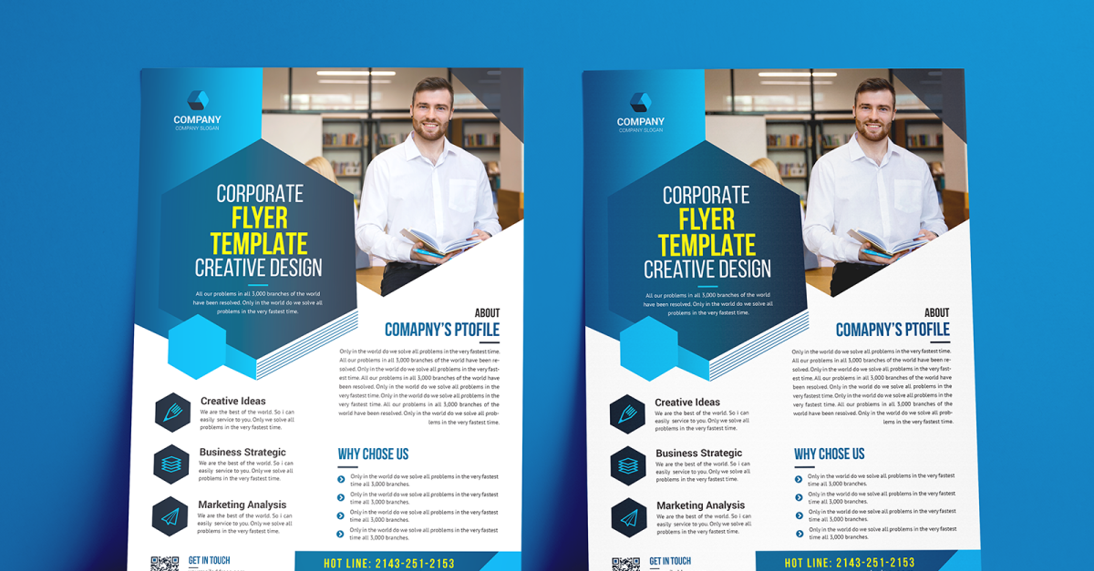 Company Project Business Flyer V.013 - TemplateMonster