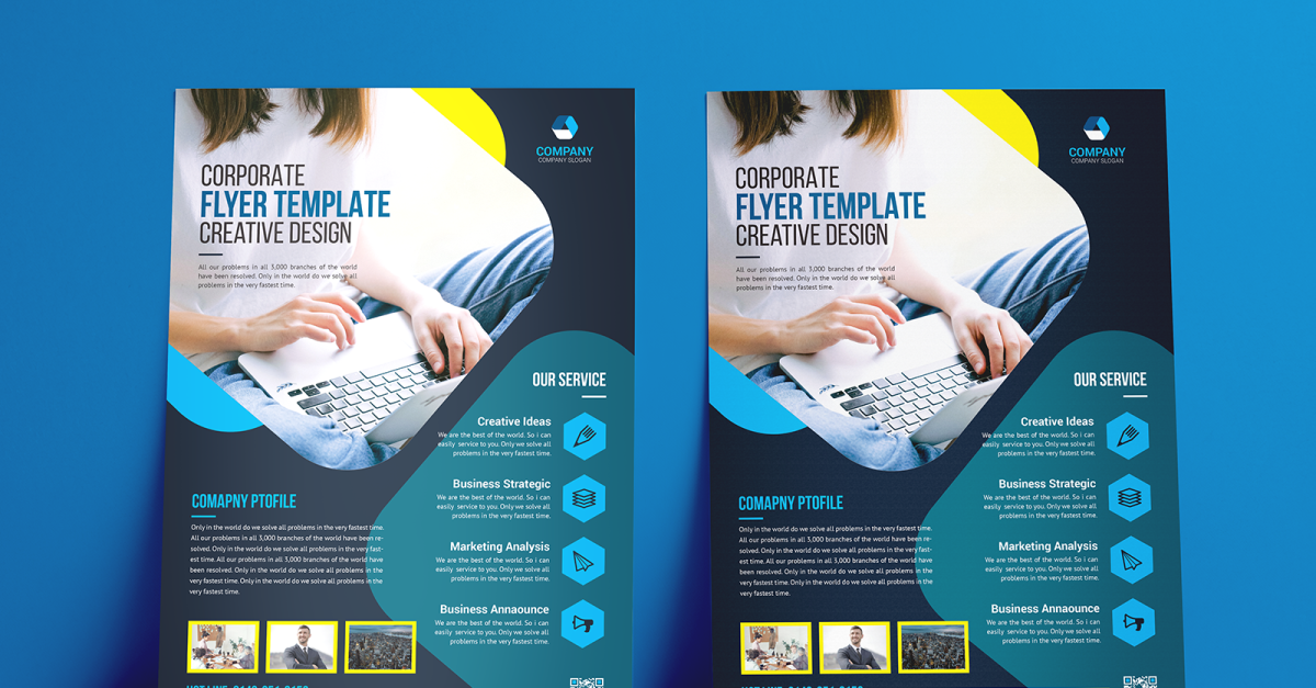 Company Project Business Flyer V.015 - TemplateMonster