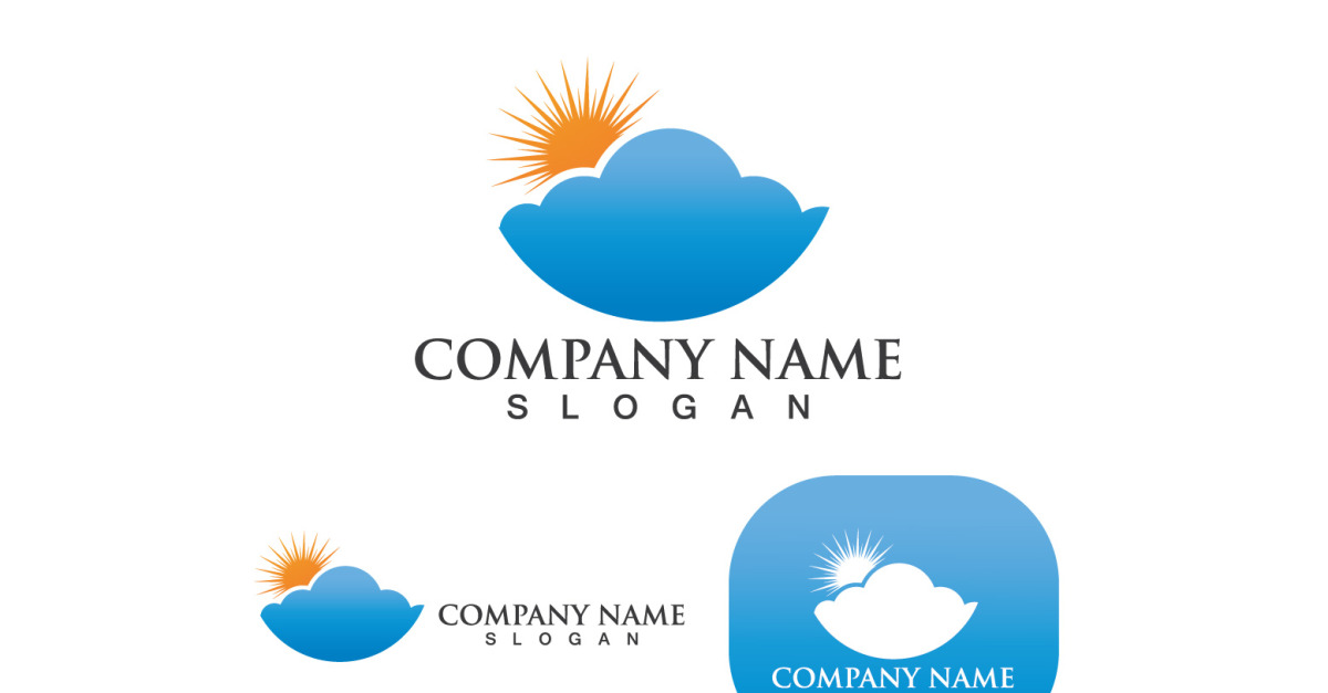 Cloud And Sun Logo Template 2 #236165 - TemplateMonster